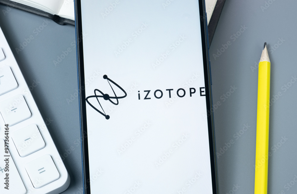 New York, USA - 30 August 2024: iZotope Logo on Phone Screen, Company ...
