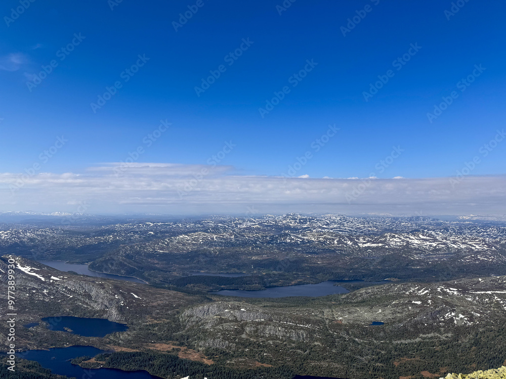 Norwegen, Norway, Gaustatoppen, Gaustabanen, Berg, Mountain ...