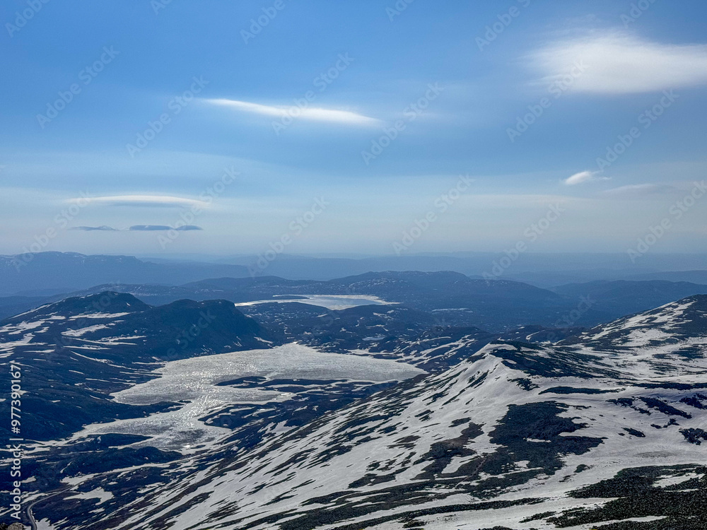 Norwegen, Norway, Gaustatoppen, Gaustabanen, Berg, Mountain ...