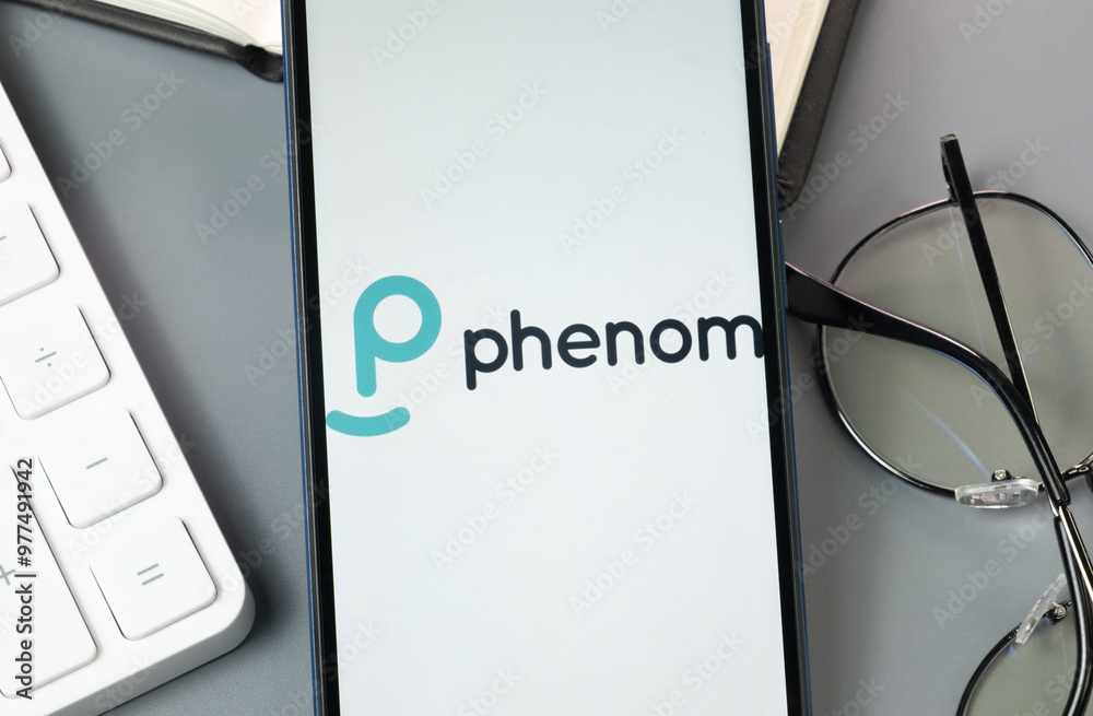 New York, USA - 30 August 2024: Phenom People Logo on Phone Screen ...