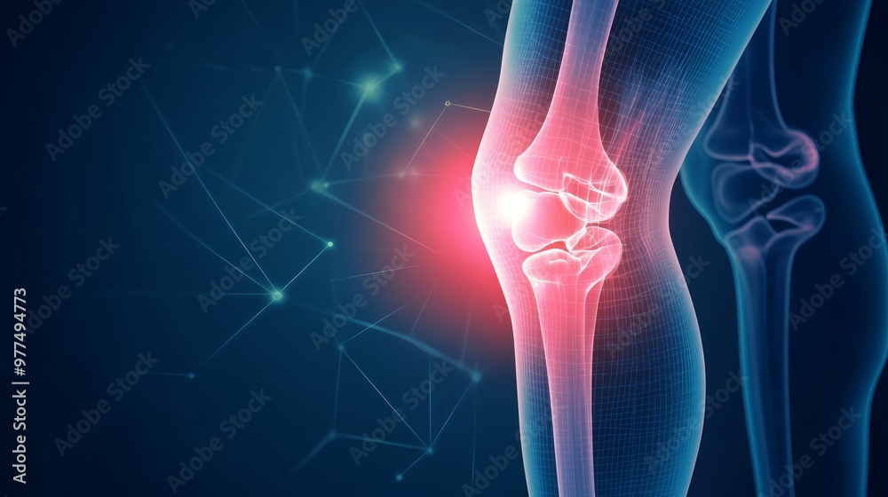 A medical infographic showing different types of knee pain treatments ...