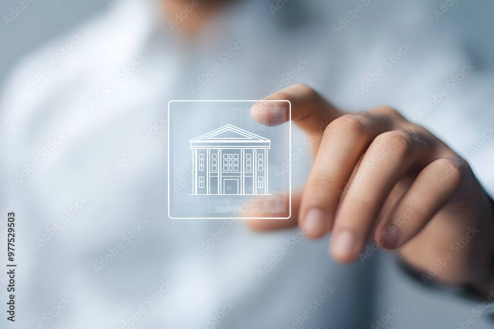 Online financial services. Financial transactions via online banking ...