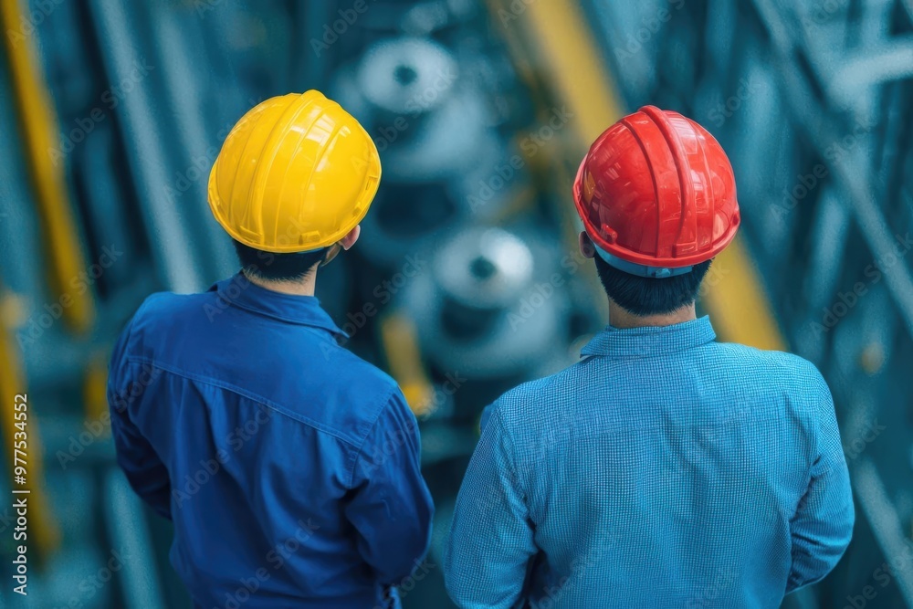 An engineering team troubleshooting machinery breakdowns and performing ...