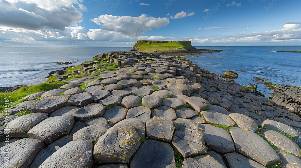 Walking through the Giant's Causeway, Northern Ireland, lets you step ...