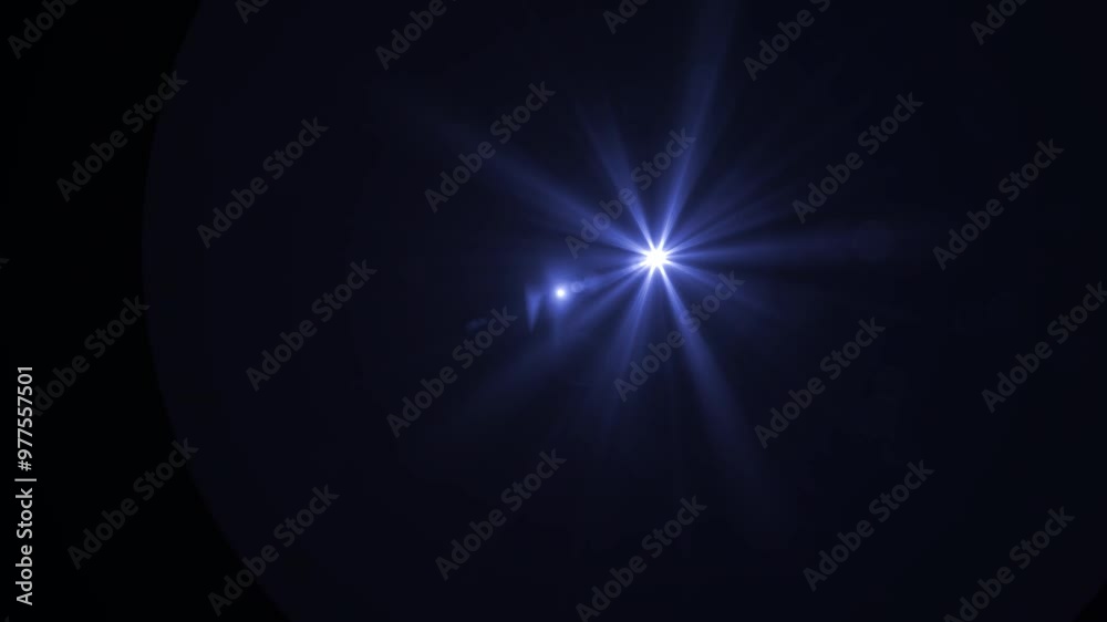 Optical lens flares light streaks shine ray flickering motion animation ...