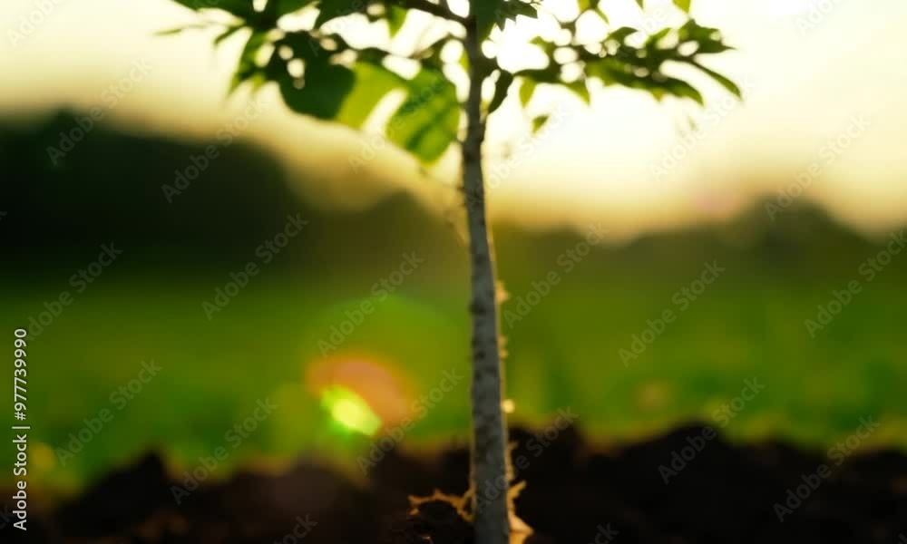 Timelapse of Tree Growing from Seed to Full Tree in Natural Environment ...