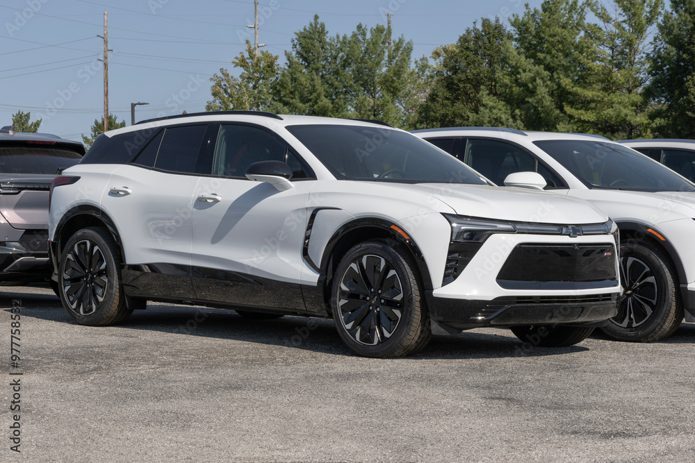 Chevrolet Blazer EV RS Electric SUV display. Chevy offers the Blazer EV ...
