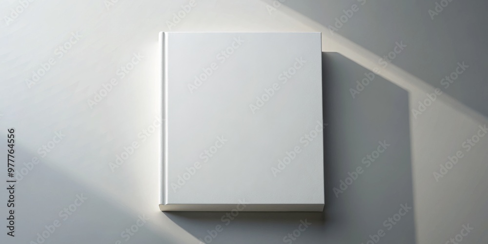 Blank Book Cover Mockup with Sunlight and Shadow, mockup , book , cover ...