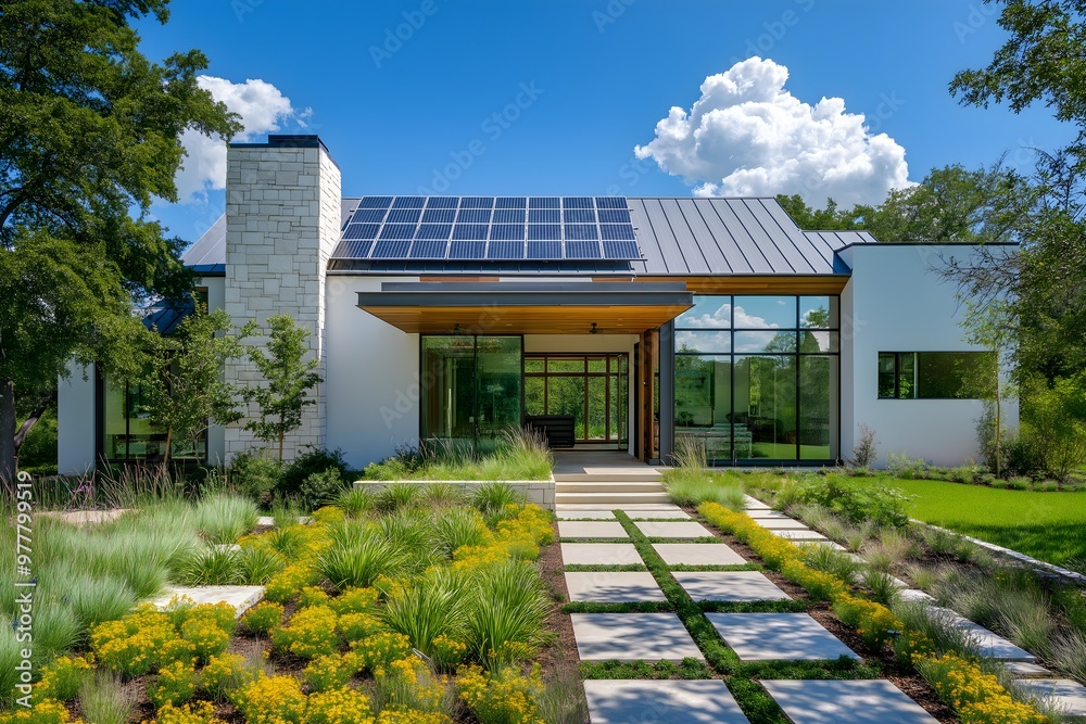 Modern Solar Panels Installed On A Austin Texas Home, Solar Photography, Solar Powered Clean ...