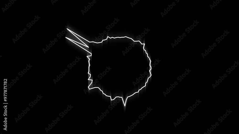 Audio wave circle frame. Abstract neon light particles audio waveform ...