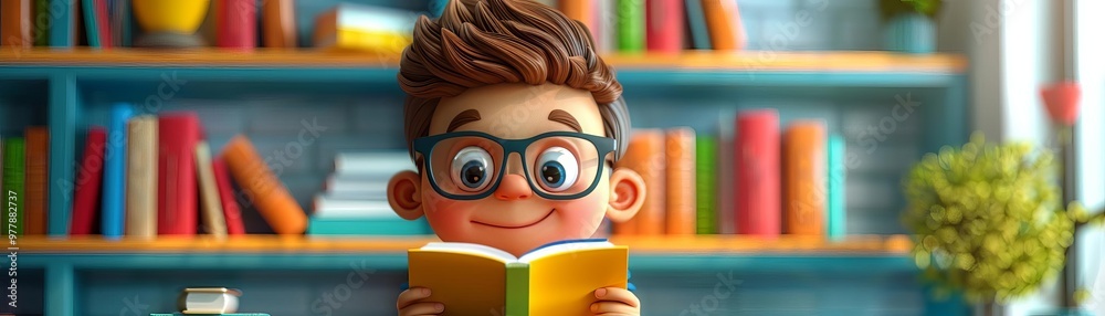Adorable 3D cartoon character using mnemonic techniques to memorize ...