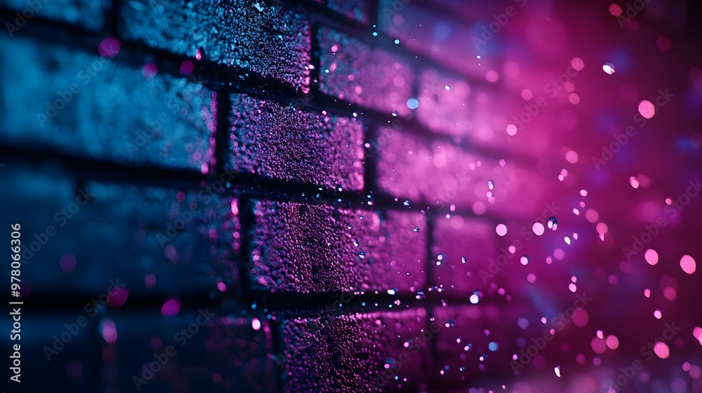 Aged brick wall split between grime and cleanliness, time-lapse effect ...