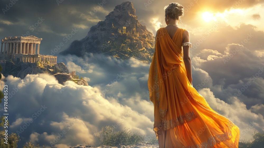 Timeless allure: portrait of Aphrodite, ancient greek goddess of beauty ...