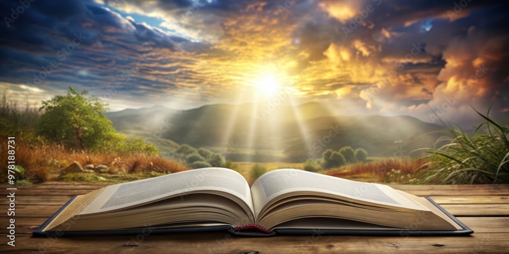 A detailed of the creation story in the book of Genesis, Bible, Genesis ...