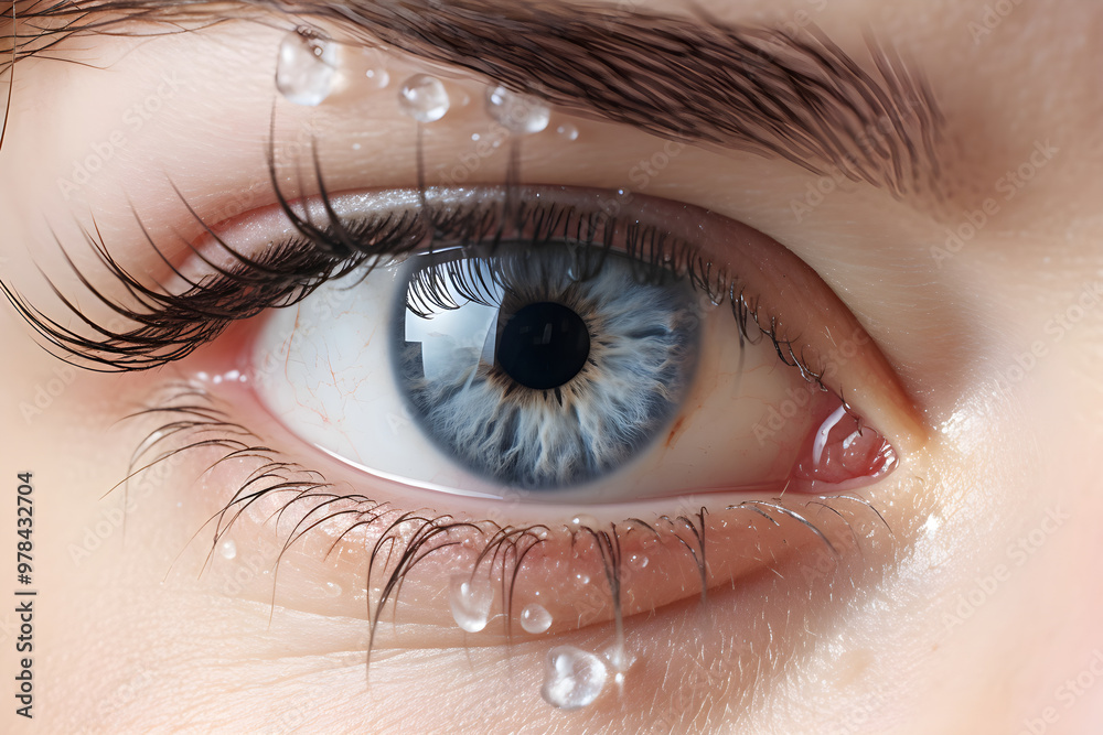 Stunning Portrayal of Heterochromia: A Tale of Two Eye Colors Stock ...