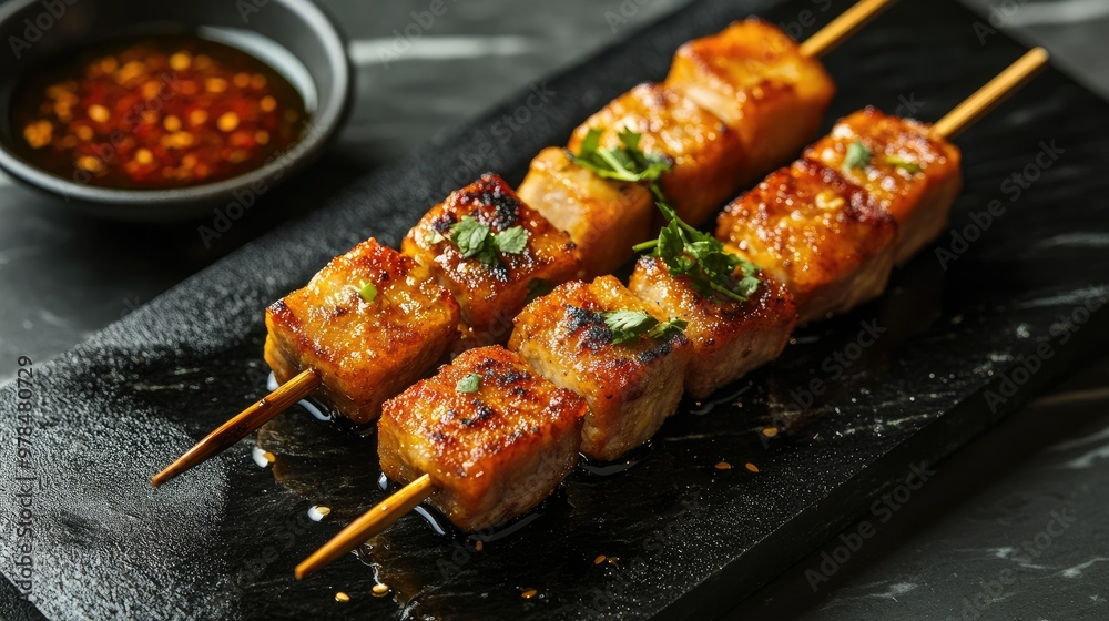 Crispy Pla Tubtim Tod Sam Rod with three-flavored sauce (sweet, sour ...