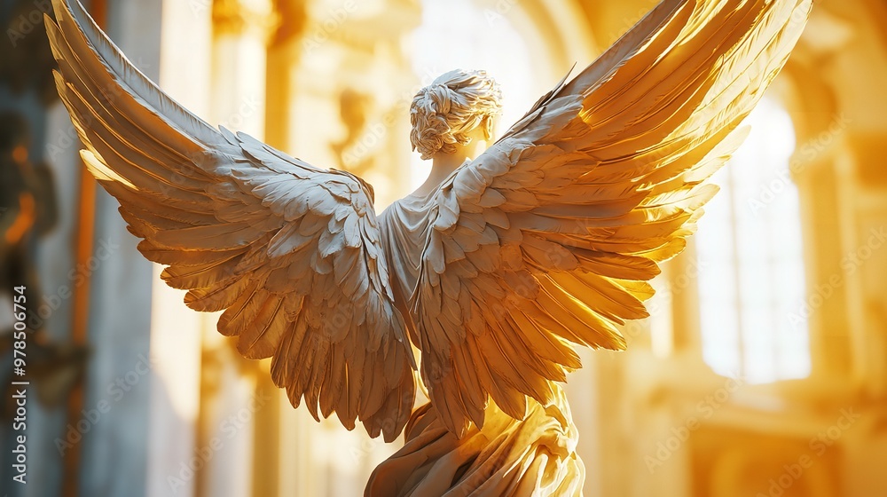 A dove resting on the shoulder of an angel the universal symbol of ...