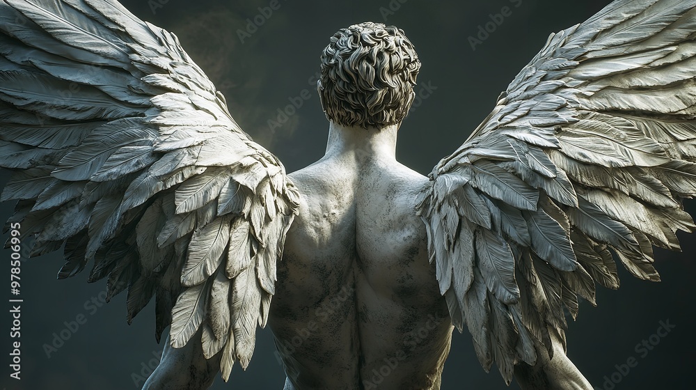 A dove resting on the shoulder of an angel the universal symbol of ...