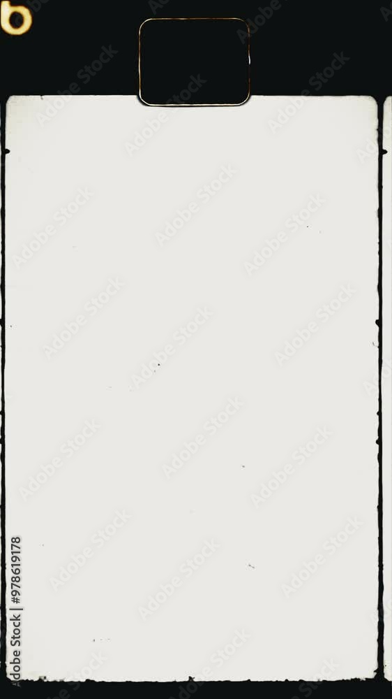 Super 8mm Vertical Old Film Frame Reel Seamless 4K Video Overlay ...