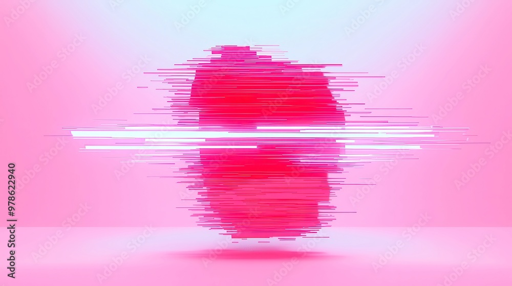 Glitch Art Texture Display, vibrant colors collide, distorted patterns ...