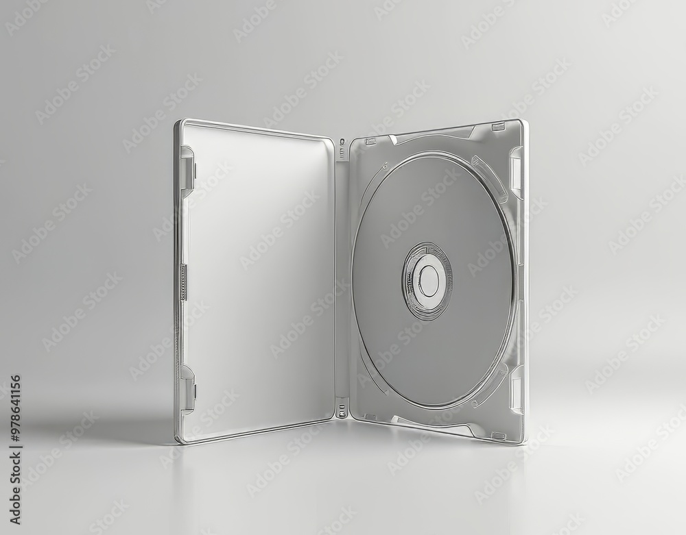 Professional DVD Case and Disc Mockup. DVD cover can be easily ...