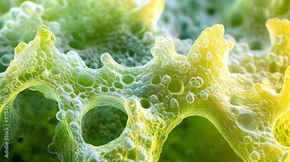 Cellulose structure in plants A close-up of the cellulose polymer ...