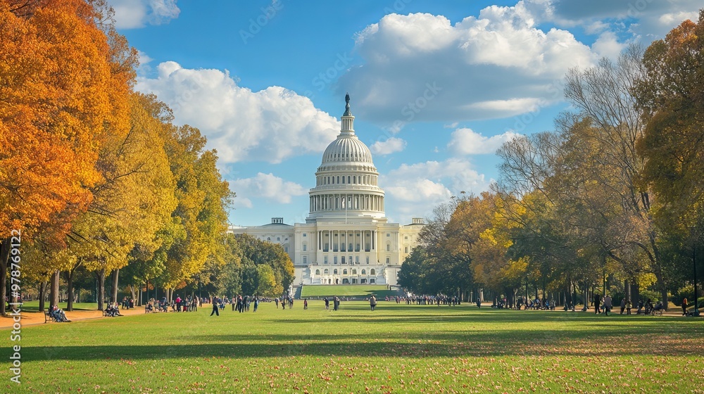 The United States Capitol Building in Washington, DC, stands as a ...