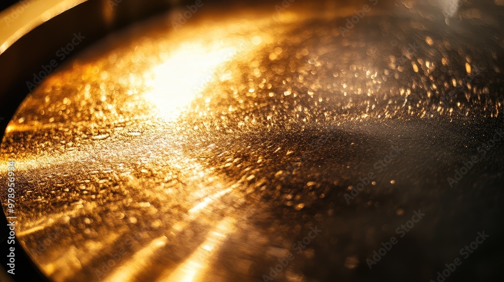 Warehouse sandpaper grinder close-up, with the metal surface shining ...