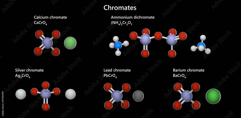 Chromate salts contain the chromate anion. Calcium, Silver, Lead, and ...