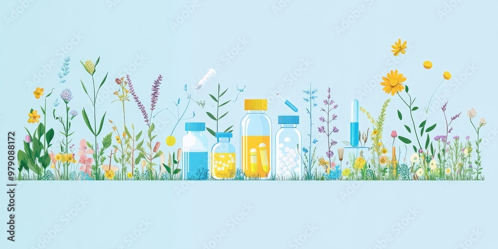 An infographic depicting the relationship between homeopathy and modern ...