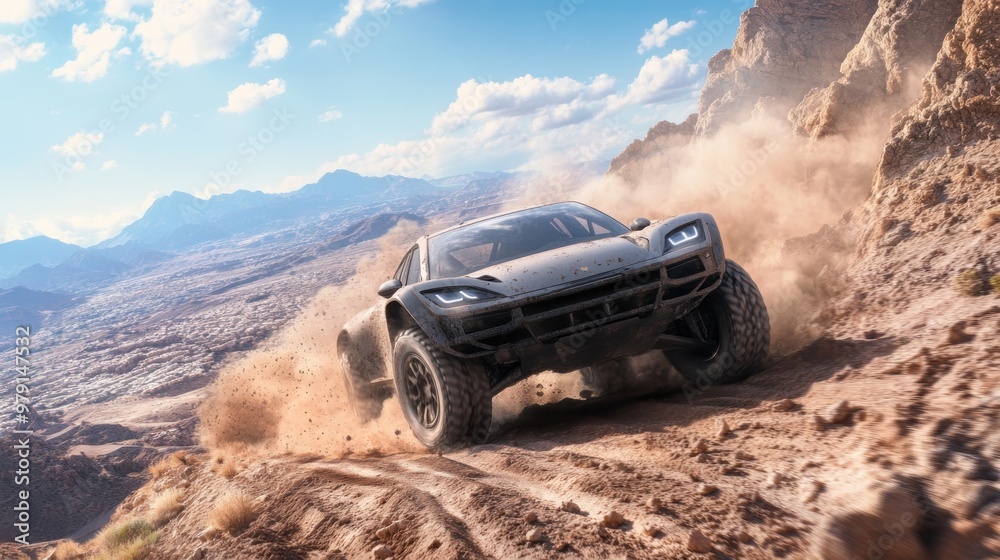 Adrenaline-Fueled Off-Road Adventure Exploring Rugged Landscapes in a ...