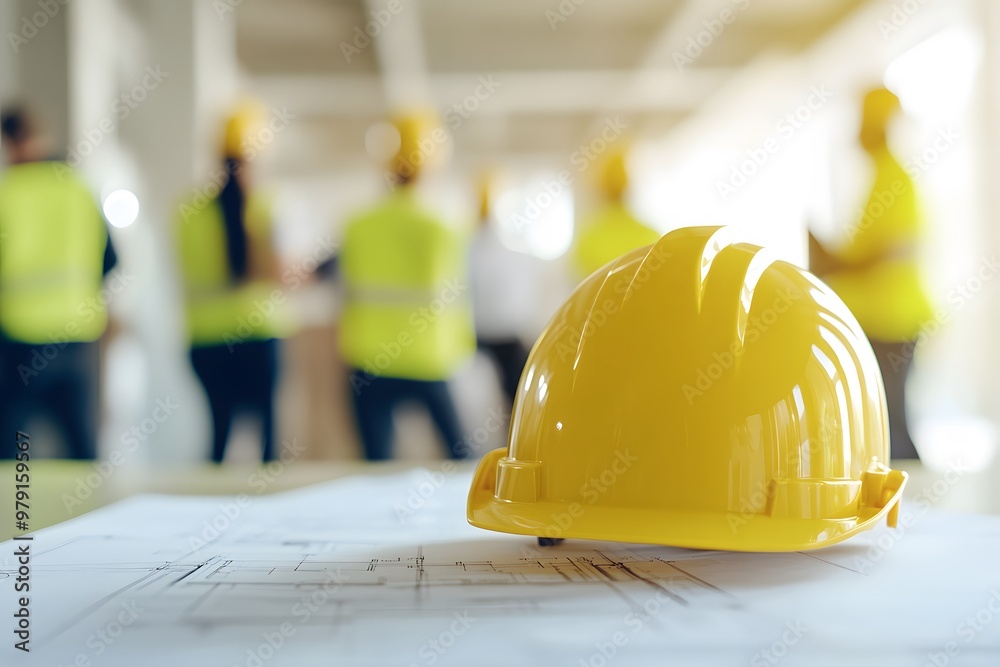 Detailed Helmet and Tools for Construction with Copy Space Image for ...