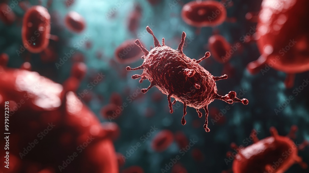 Cellular Biology Under a Microscope: Bacteria Cell Dividing, Intricate ...