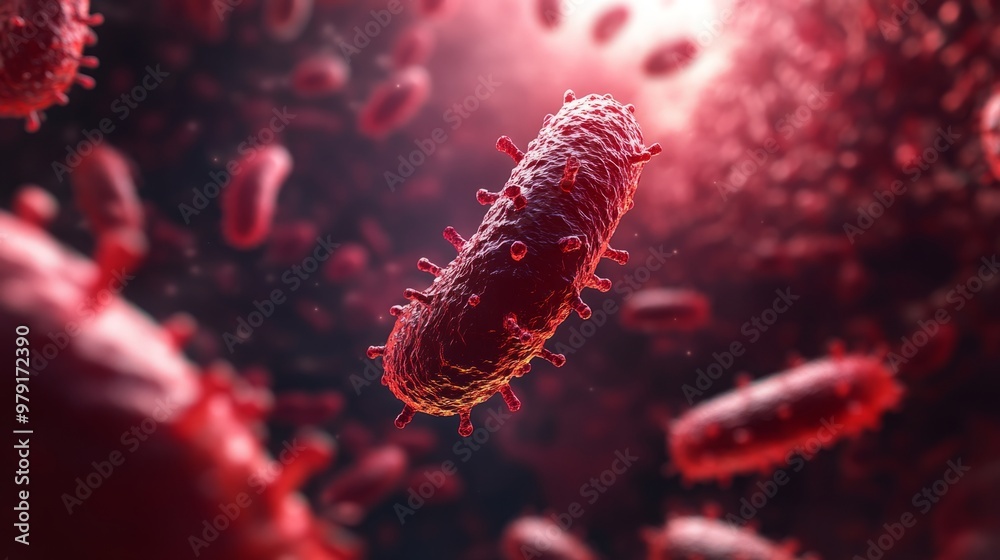 Cellular Biology Under a Microscope: Bacteria Cell Dividing, Intricate ...