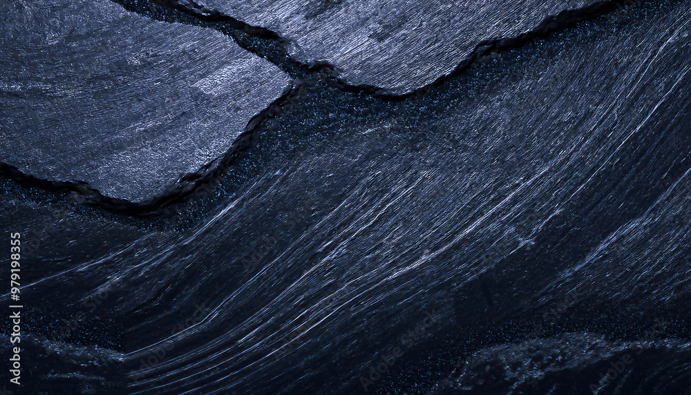 Abstract surface of brushed surface of alien meteorite stone slab ...