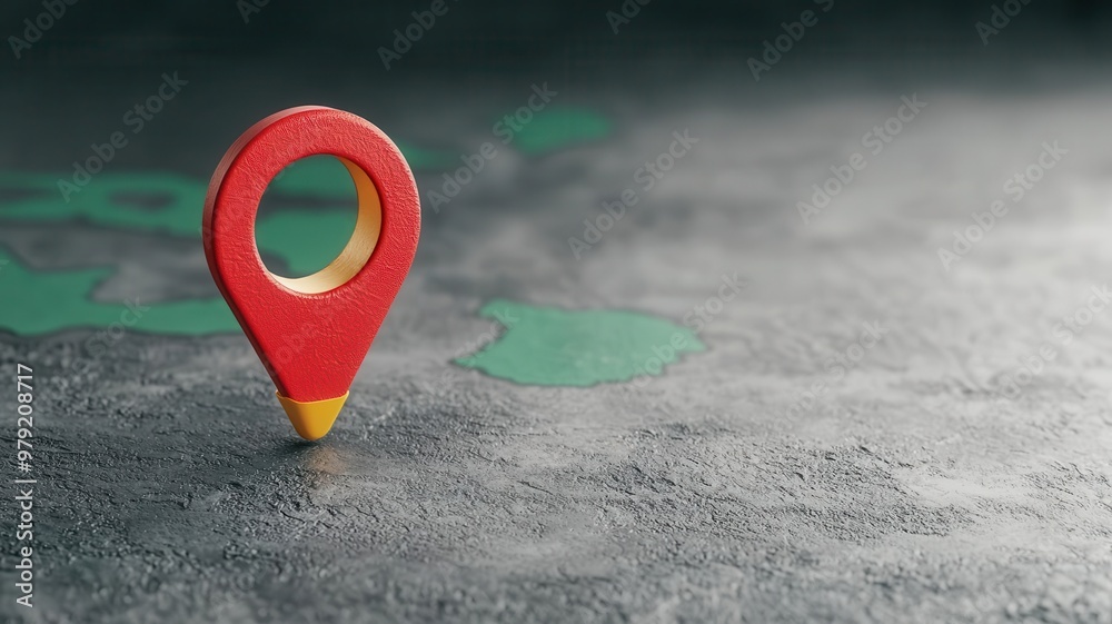 Geomarketing strategy, map showing localized targeting zones for niche ...