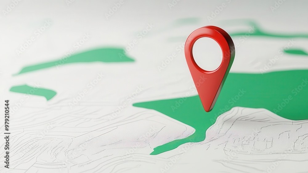 Geomarketing strategy, map showing localized targeting zones for niche ...