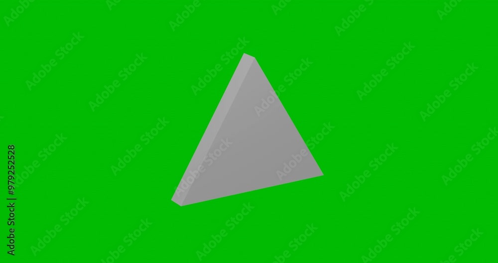 Animation of rotation of a white triangle symbol with shadow. Simple ...