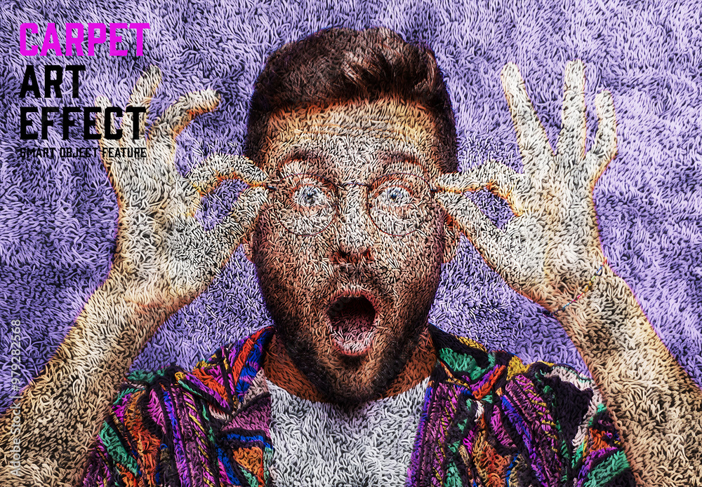 Carpert Art Effect with Generative AI Stock Template | Adobe Stock