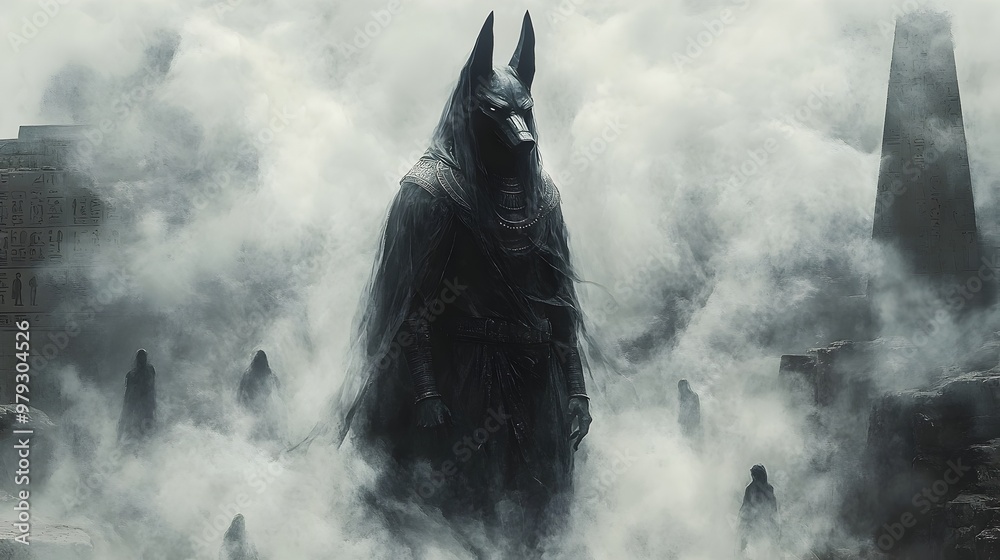 Ethereal and Haunting Vision of the Egyptian God of the Dead,Anubis ...