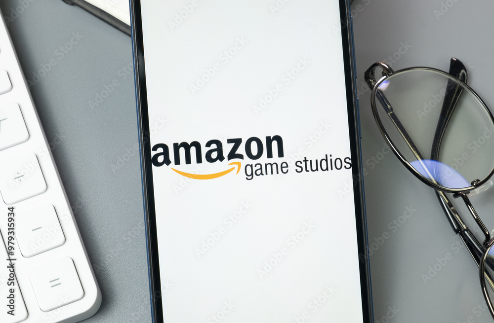 New York, USA - 30 August 2024: Amazon Game Studios Logo on Phone ...