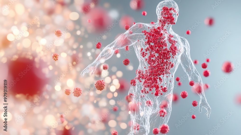 A detailed illustration of the human body circulatory system ...