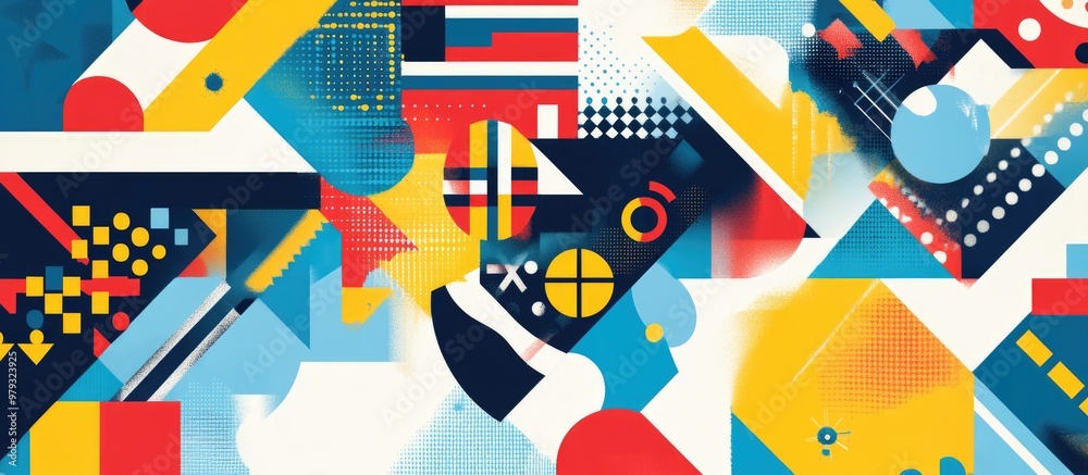 Abstract Background Featuring Global Organization Concepts With Flags ...