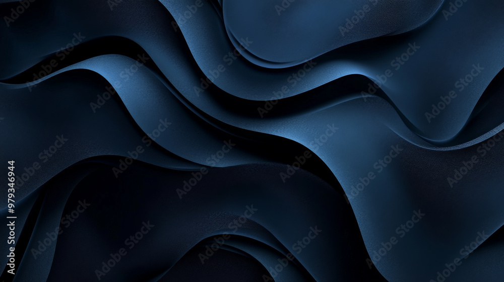 A moody gradient of deep navy blue transitioning to black, with subtle ...