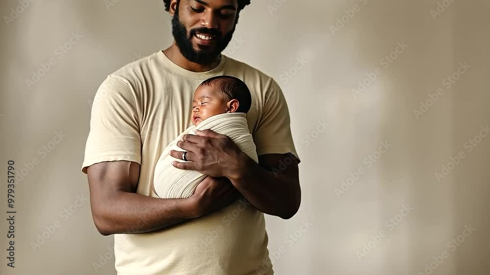 tender moment as a transgender black man gently holds his baby ...