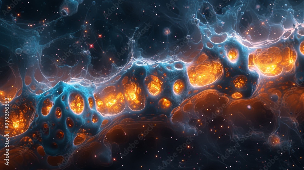 A phase-contrast micrograph of myoblasts undergoing fusion to form ...
