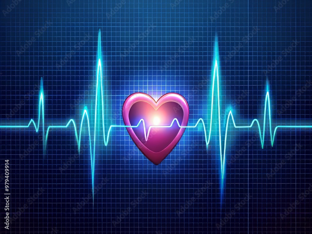 A stylized vector representation of a ventricular fibrillation ECG ...