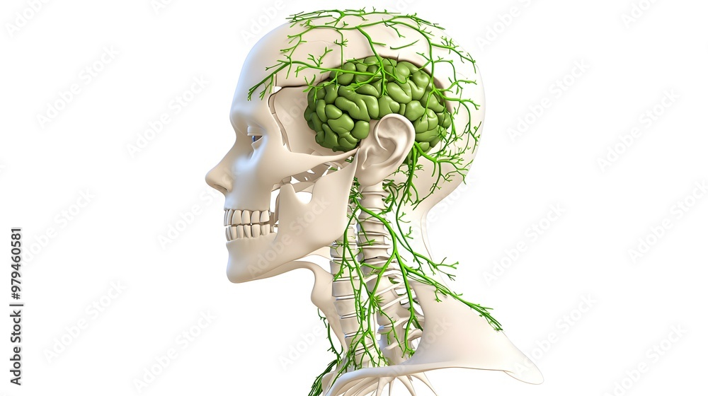 Lymphatic System Overview, Detailed diagram illustrating the human ...