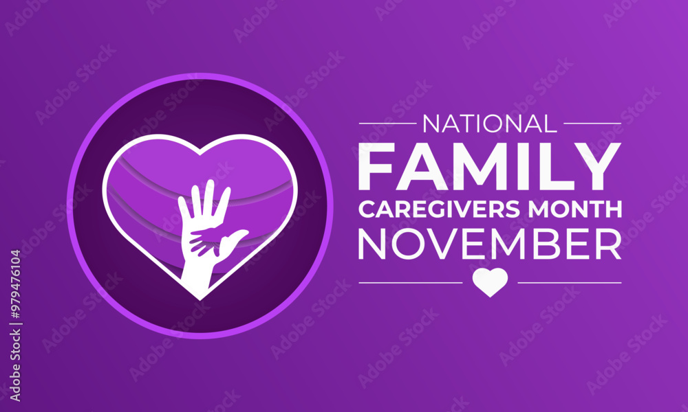 Family Caregivers month is observed every year in November. Calligraphy ...