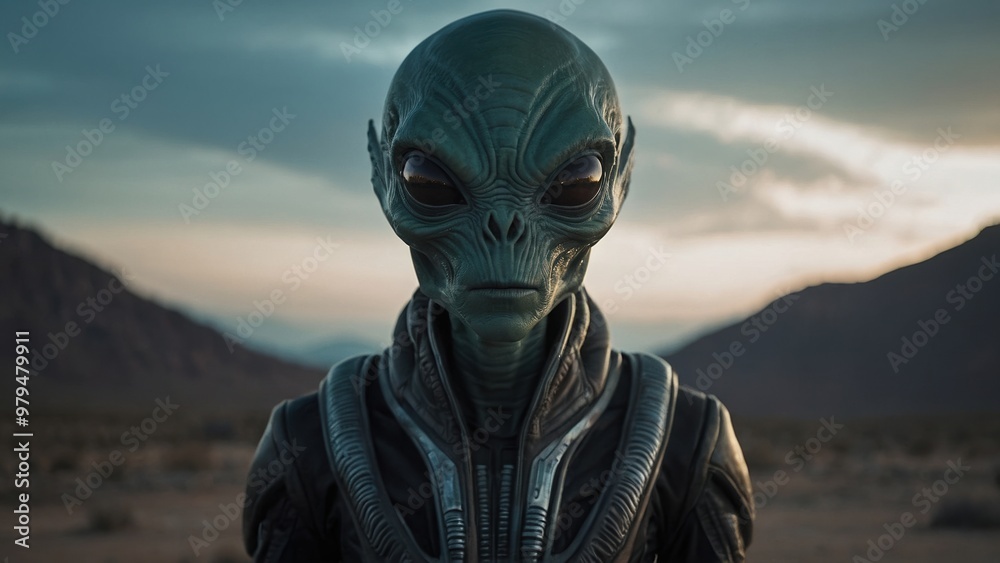 Interstellar craft captured making a soft landing in a peaceful area ...